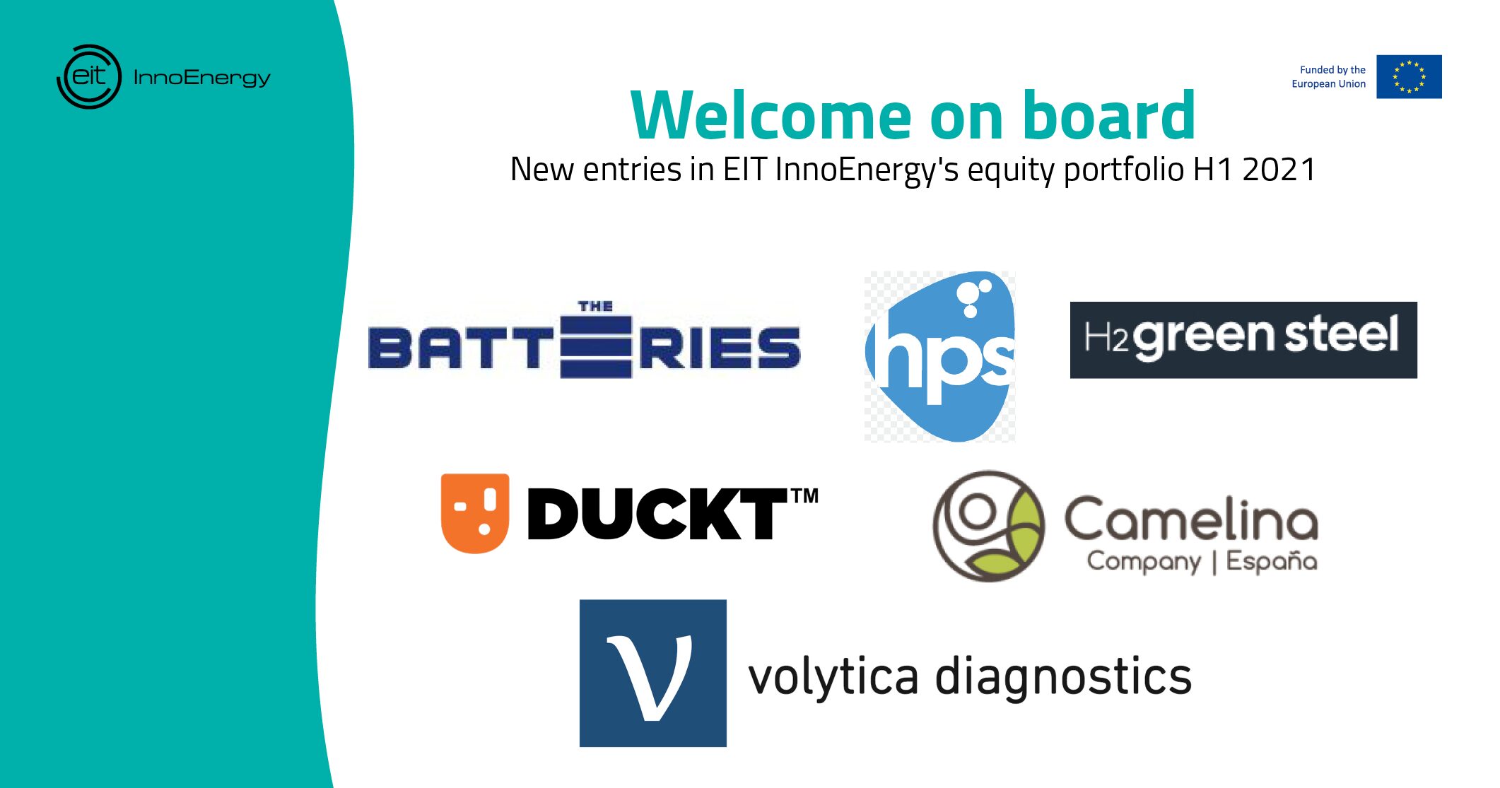 New entries in EIT InnoEnergy's portfolio H1 2021