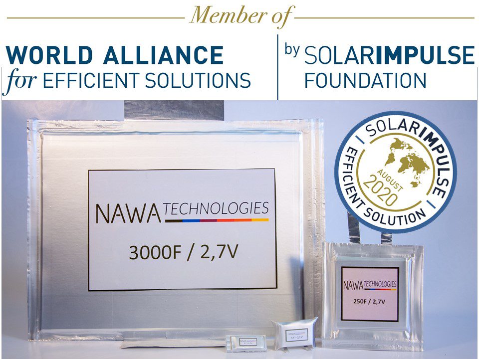 NAWA Technologies awarded Solar Impulse efficient solution label ...